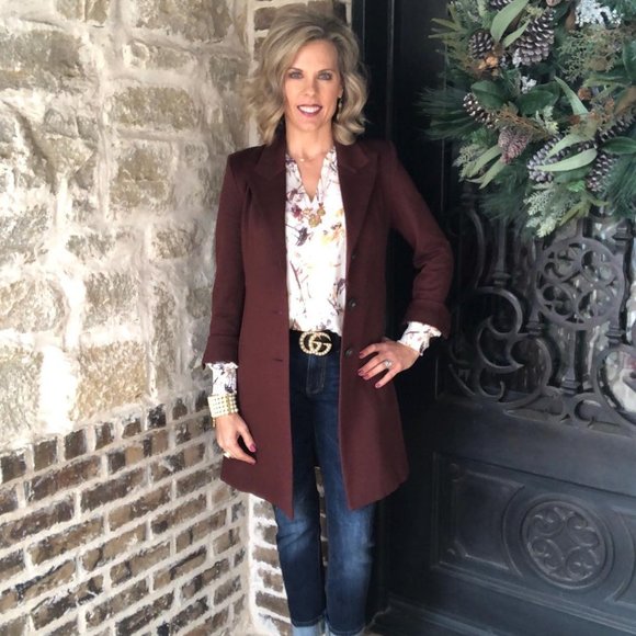 CAbi | Jackets & Coats | Cabi 3545 Boss Jacket Trench Pea Coat Small ...